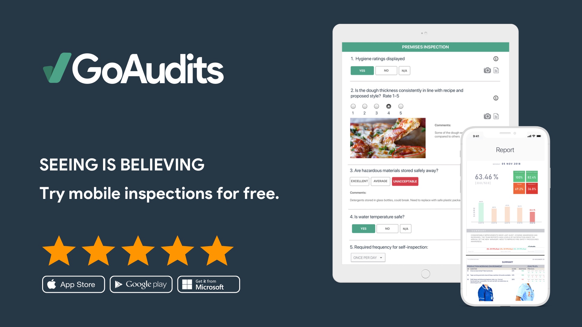 Free trial & personalized onboarding - GoAudits