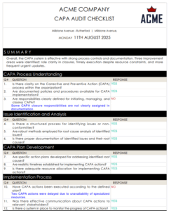 How to Prepare a CAPA Report (+ Free Report Sample)